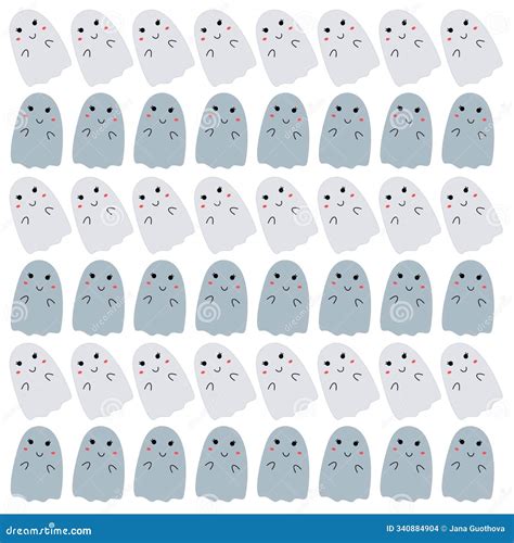 A Set Of Ghosts For Halloween A Collection Of Mystical Ghosts