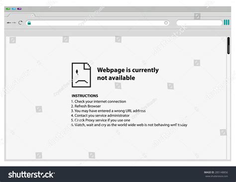 web browser with a 503 service temporarily unavailable message broken