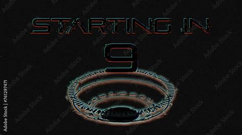 Rgb Glitch Sci Fi Animated Countdown Timer And Logo Reveal Stock Template Adobe Stock