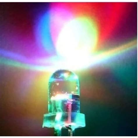 หลอดไฟ Led 5mm ไดโอดเปล่งแสง สีแดง สีขาว สีฟ้า สีเขียว 100 000 ชั่วโมง For Project Ardu ชุดละ