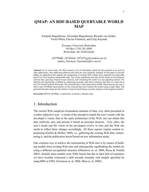 Pdf Qmap An Rdf Based Queryable World Map Dokumentips