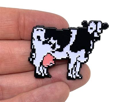 Earthworm Jim Cow 2” Enamel Pin And Magnet For Genesis Snes Enamel