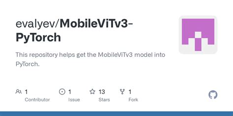 Issues · Evalyev Mobilevitv3 Pytorch · Github