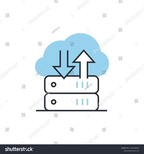 Cloud Computing Server Icon Vector Image Stock Vector Royalty Free 2109788834 Shutterstock