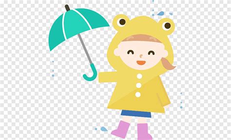 비옷 우산 비 어린이 우산 Png Pngegg