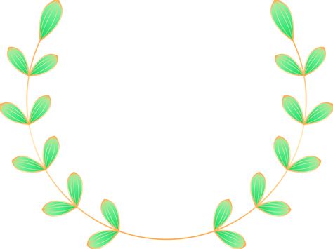Leaf Wreath Frame 36443999 Png