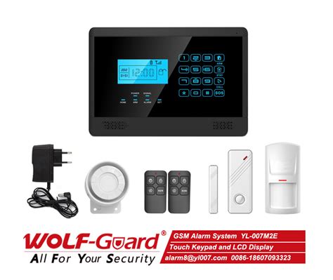 GSM Alarm With LCD Display And Touch Keypad GSM Alarm System And Alarm