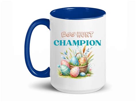 Egg Hunt Champion Ceramic Mug Easter Egg Mug Easter T Unique
