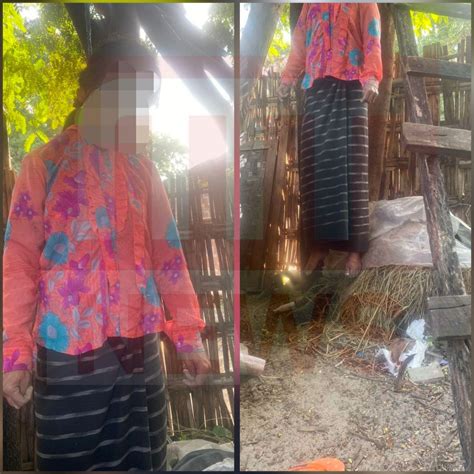 ရွှေဘိုမြို့တွင် နေအိမ်၌ တစ်ဦးတည်းရှိနေသည့် အမျိုးသမီး အိမ်နောက်ဖေး မန်ကျည်းပင်၌ ကြိုးဆွဲချပြီး