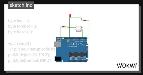 Tombol Dan Led Wokwi Esp32 Stm32 Arduino Simulator