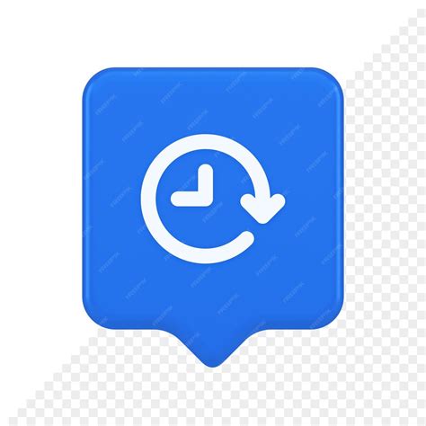 Premium Psd Clock In Circle Arrow Button Time Countdown Deadline Chronometer 3d Realistic