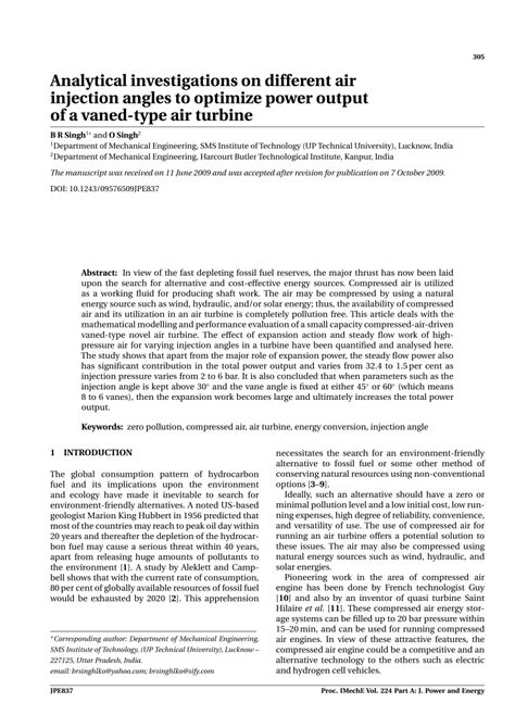 Pdf Analytical Investigations On Different Air Injection Angles To