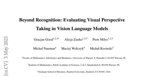 Beyond Recognition Evaluating Visual Perspective Taking In Vision