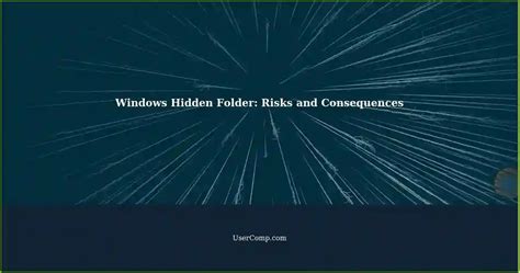 Setting The Hidden Attribute In Windows Folder Risks And Consequences