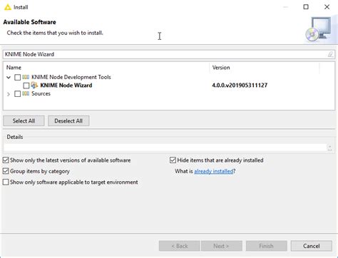 Create A New Java Based Knime Extension
