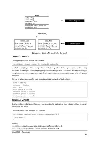 Modul Pratikum Pbo Class Dan Object PDF