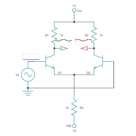 Bjt Differential Amplifier