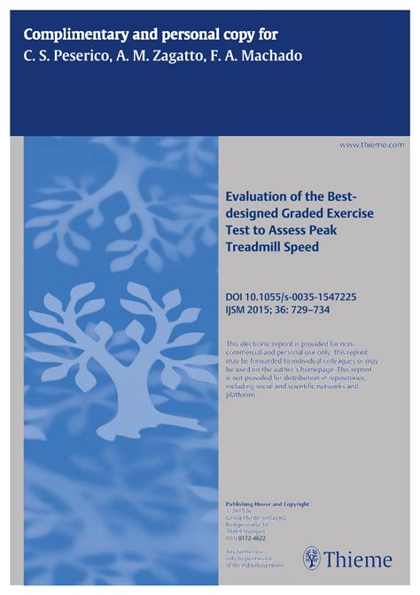 PDF Evaluation Of The Best Designed Graded Exercise Test To Assess Peak Treadmill Speed