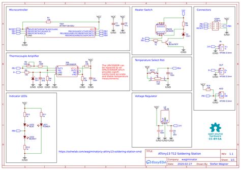 ATtiny13 Soldering Station SMD OSHWLab