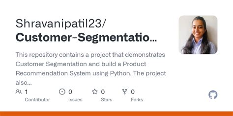Github Shravanipatil23 Customer Segmentation And Recommendation System This Repository