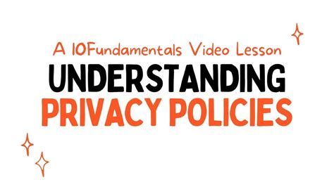 Understanding Privacy Policies 10fundamentals Video Lesson Youtube