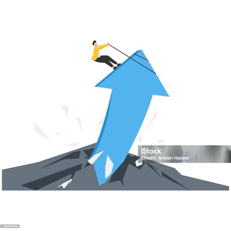 비즈니스 성장 및 경력 경로 성공의 사다리 오르기 또는 성장하기 위한 계단 목표 개념을 달성하기 위한 야망과 리더십 가리키기에 대한 스톡 벡터 아트 및 기타 이미지 Istock