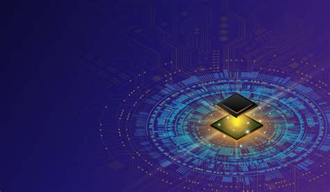 Chip Cpu Pada Motherboard Konsep Cpu Prosesor Komputer Pusat Konsep Database Pemrosesan Data