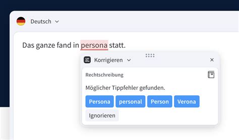 [de] das persona in in persona wird fälschlicherweise zu persona korrigiert · issue 9311
