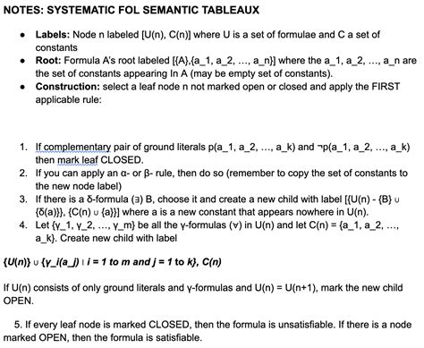Solved Solve Using Fol Sst Systematic Semantic Tableaux Solved Solve Using Fol Sst Systematic Semantic Tableaux