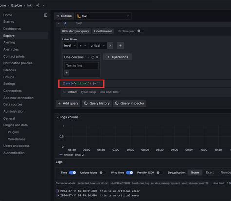 How To Set Loki Alert Rule For Log Query Grafana Grafana Labs