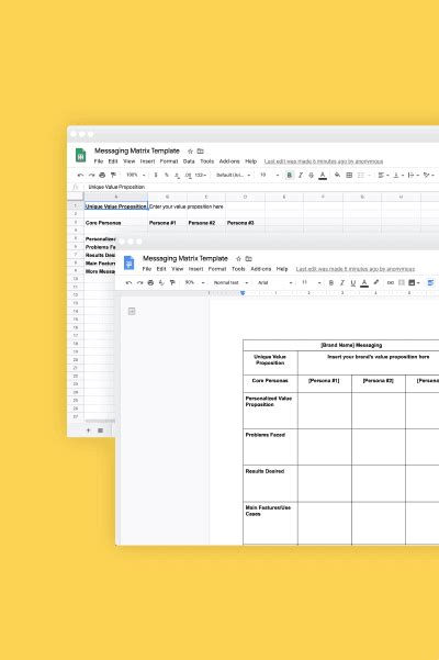Messaging Matrix How To Keep Brand Messaging Aligned Template