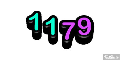 1179 Número Desenhos De Logotipo Em  Animado