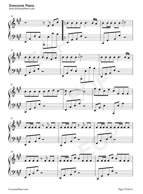 圣诞星 周杰伦 杨瑞代五线谱预览 Eop在线乐谱架