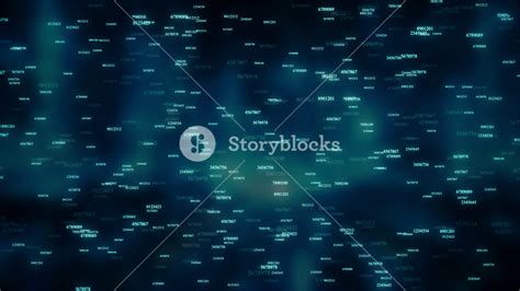 Futuristic Tech Background Numbers Binary Code And Algorithms In A