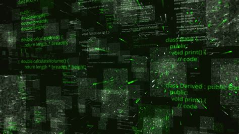 Programming Code Abstract Technology Background Seamless Loop Animation Digital Code Lines On