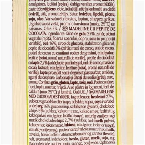 Mini Madlene Cu Pepite De Ciocolată 175g Prospețime și Varietate Freshful Ro