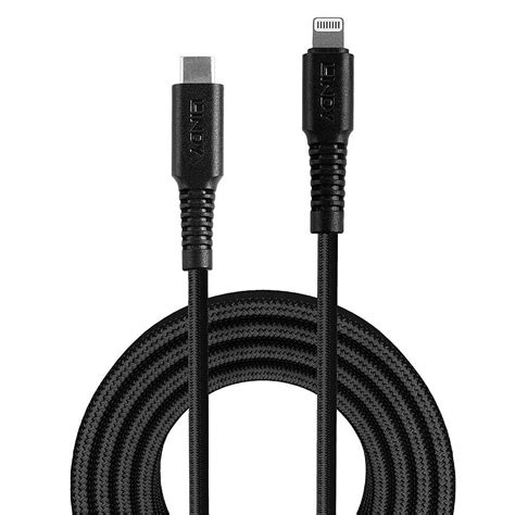 3m Reinforced Usb Type C To Lightning Cable From Lindy Uk