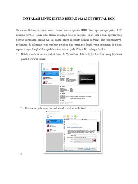 Instalasi Debian 10 Di Virtualbox Pdf