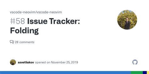 Issue Tracker Folding Issue 58 Vscode Neovim Vscode Neovim GitHub