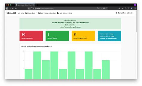 Source Code Sistem Informasi Survey Polling Mahasiswa Online PHP MySQLi Malas Ngoding