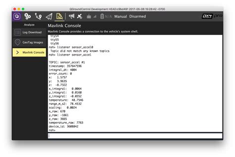 Sensor Topic Debugging Using The Listener Command PX4 User Guide V1 13
