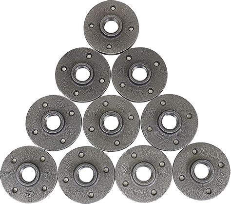 Industrial Pipe Floor Flange Fittings 1 Inch Black Iron