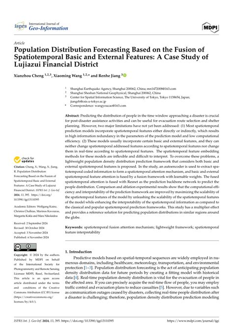 Pdf Population Distribution Forecasting Based On The Fusion Of