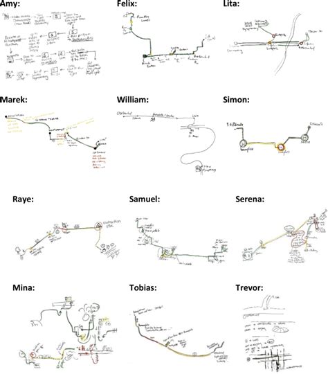 Participant Cognitive Maps With Red Yellow Green Color Coding Download Scientific Diagram