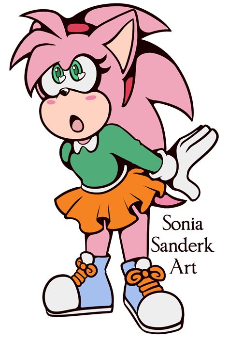 Amy Rose Classic By Soniasanderkart On Deviantart