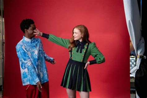 Sadie Sink On Kissing Caleb Mclaughlin