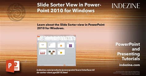 Slide Sorter View In PowerPoint For Windows