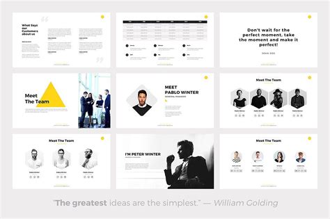 Phlox Minimal PowerPoint Template Simplest Ideas Golding William