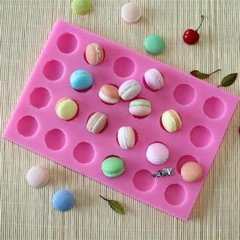 Mini Macaroon Soap Mold Flexible Silicone Mold Candy Chocolate Etsy