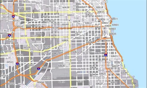 Map Of Chicago By Zip Code